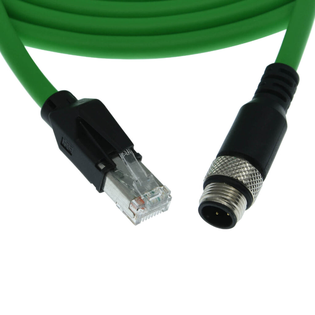 industrial ethernet cable m12-M12 4P Male A-Coded to RJ45 Cable ...