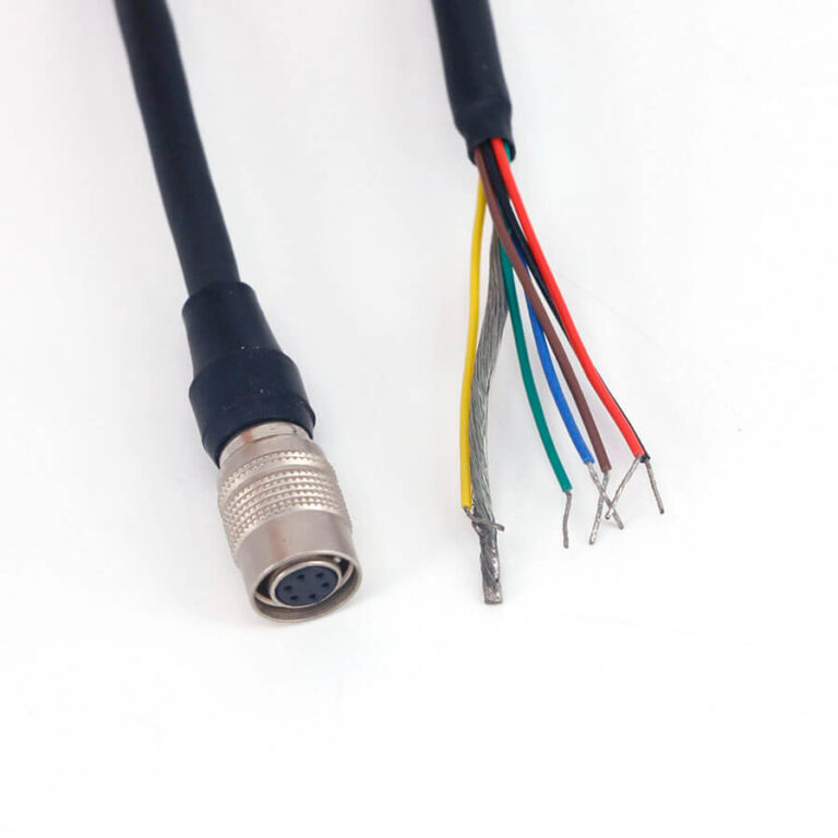 hirose power connector cable-HR10A-7P-6S Hirose 6P Female to Open ...