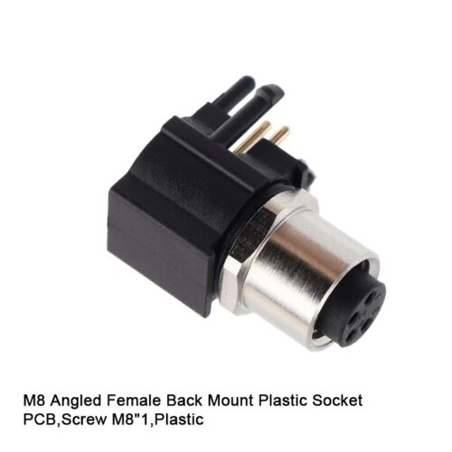 Right Angle m8 pcb Connector M8 Back Mount Socket - HANDSOME Cable