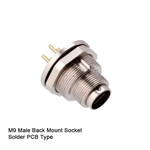 Circular Wire Connector M9 Back Mount Socket - HANDSOME Cable