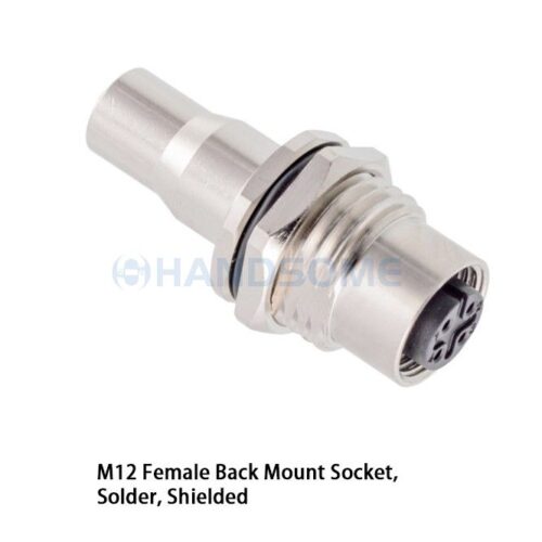 A B C D-Coded m12 Bulkhead Connector M12 Back Mount Socket - HANDSOME Cable