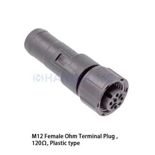 A B C D-Coded m12 Plug Connector 120Ω M12 Female Ohm Terminal Plug ...