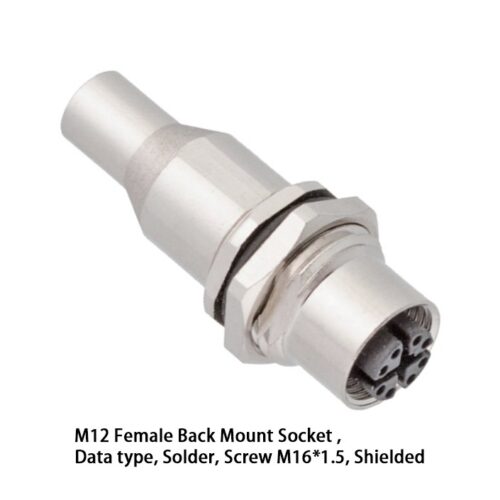 X Y-Coded 8 pin m12 X Coded Female Connector M12 Back Mount Socket ...