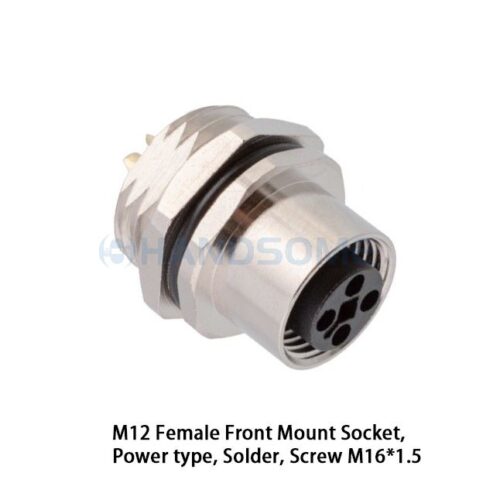 S T K L M-Coded m12 Round Connector M12 Male Front Mount Socket ...