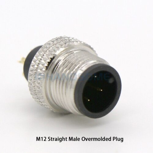 A B C D-Coded m12 Electrical Connector M12 Overmolded Plug - HANDSOME Cable