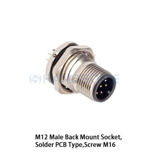 A B C D-Coded m12 Bulkhead Connector M12 Back Mount Socket - HANDSOME Cable