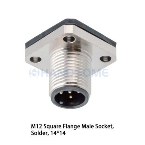 A B C D-Coded m12 Bulkhead Connector M12 Back Mount Socket - HANDSOME Cable