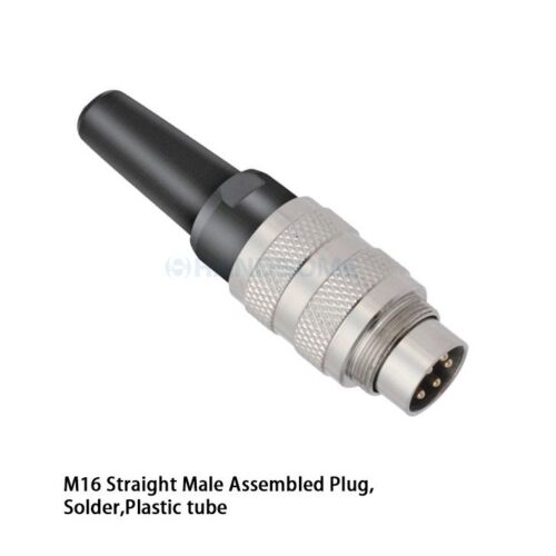 m16 Circular Connector M16 Straight Female Assembled Plug - HANDSOME Cable