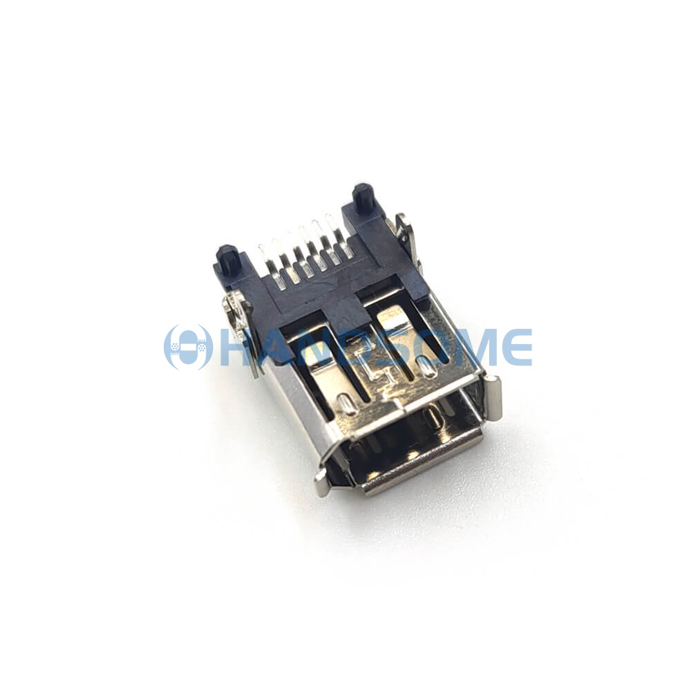 IEEE1394 6P Female Socket, SMD Pins Servo Encoder Connector - HANDSOME ...