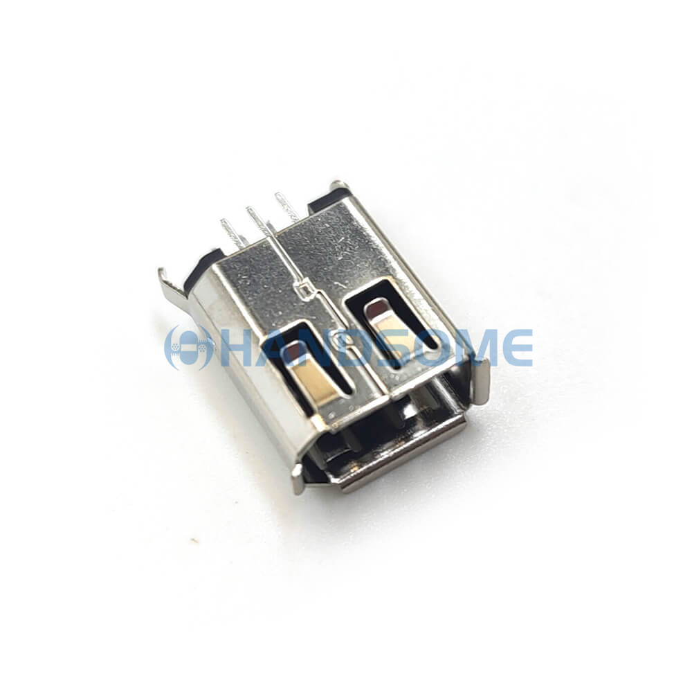 IEEE1394 6P Female Socket, 180 Degree Vertical Servo Encoder Connector ...